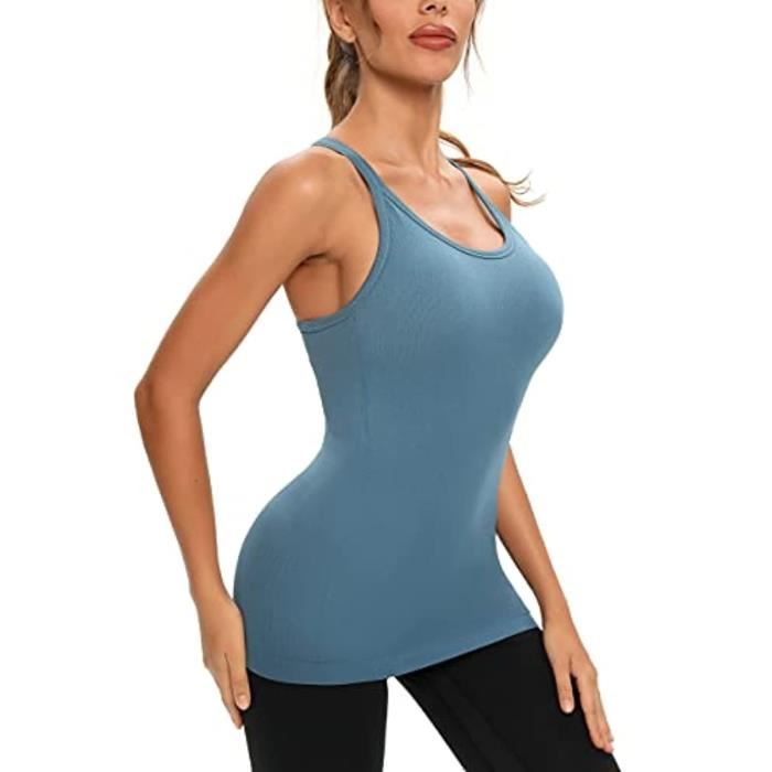 Pyjama Y4PX5 Débardeurs d'entraînement avec soutien-gorge intégré ...