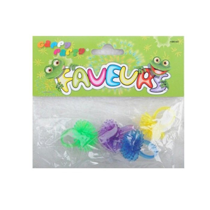 4 BAGUES EN PLASTIQUE Multicolore - Cdiscount Jeux - Jouets