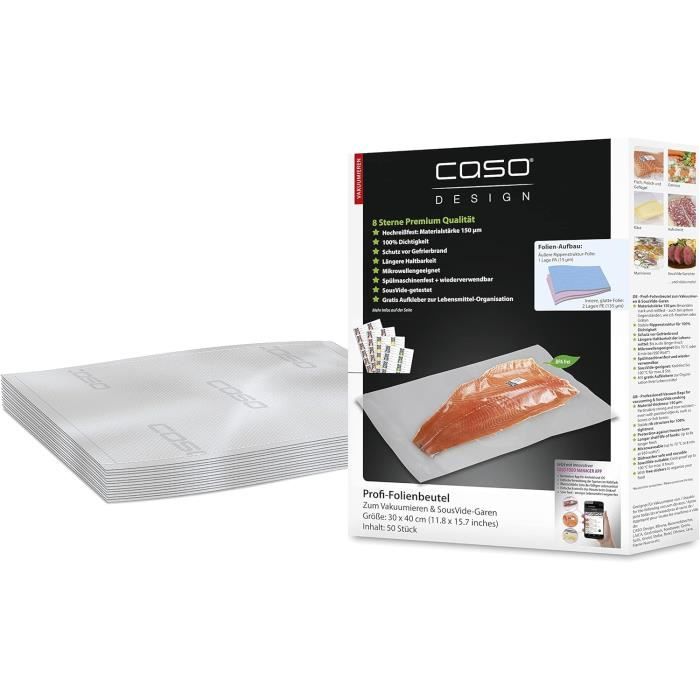 Pack De 50 Sachets Pour Machine À Emballer Sous Vide 30 X 40 Cm (Import ...