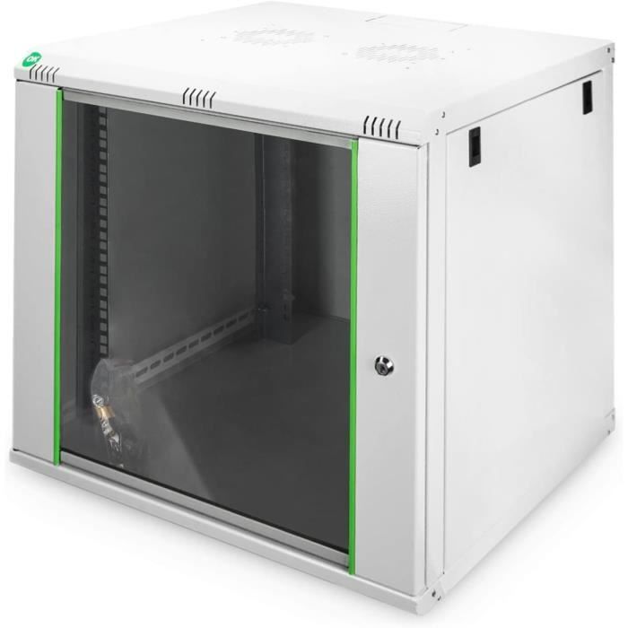 Techly étagère 6U Rack Monté Sur Le Mur Gris (I-CASE EL-1006G32