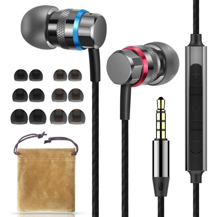 A1 Ecouteurs Intra-Auriculaires Filaires Avec Microphone Intégré Et ...