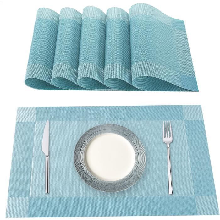 Lumaca Sets de Table Lavables, Lot de 6 Set de Table en 70% PVC et 30% ...