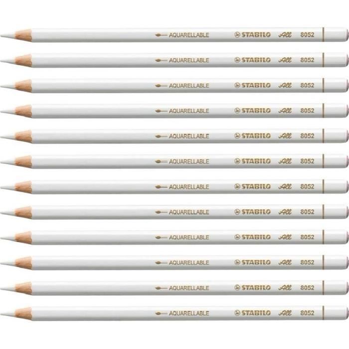 Crayon de couleurs STABILO All - Lot de 12 Crayons de couleur toutes ...