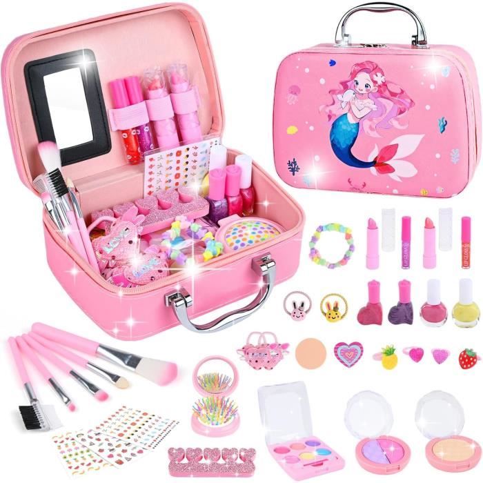 Maquillage Enfant Filles, Lavable Malette Maquillage Jouet pour Enfant ...