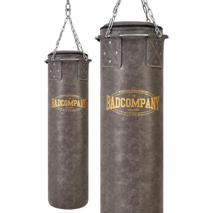 Bad Company Sac de frappe vintage avec chaîne en acier robuste à quatre ...