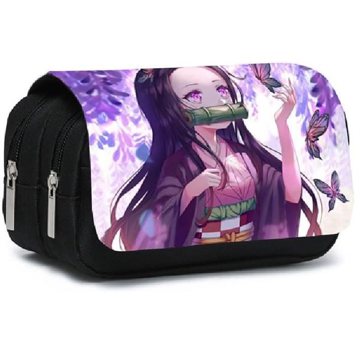 Trousse à crayons Demon Slayer de dessin animé pour étudiants - Grande ...