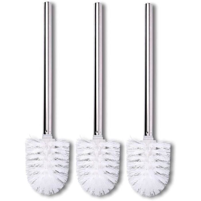 Brosse De Toilette 3 Pack Wc Tête De Brosse Brosse De Rechange Brosse De Toilette En Acier ...