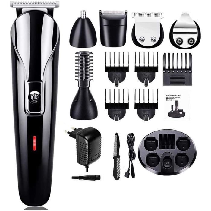 6 En 1 Tondeuses À Cheveux, Tondeuses Sans Fil Professionnelles Tondeuse À Cheveux Rasoir À ...