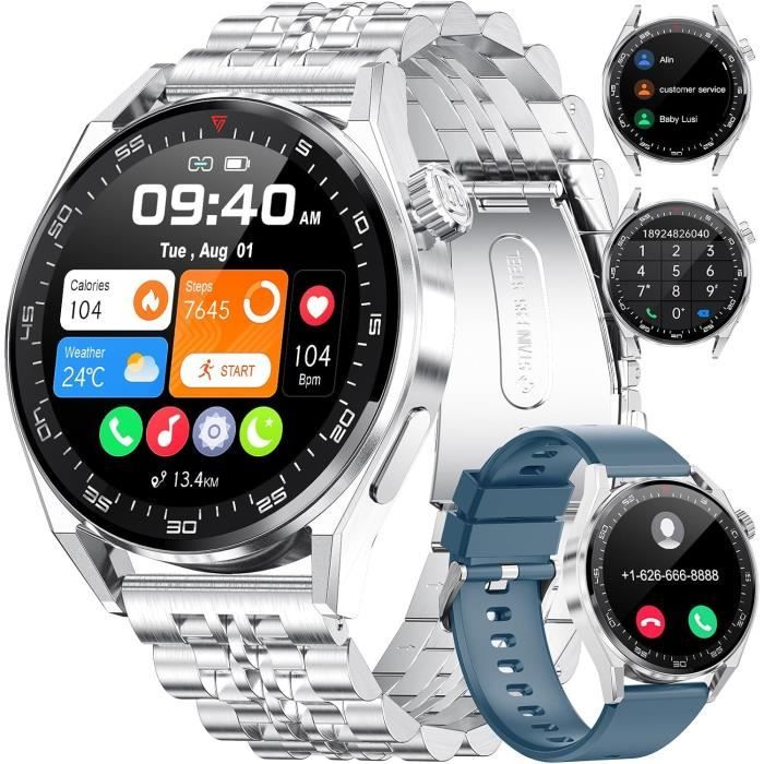 Montre Connectée Homme Appel Bluetooth Chargement Sans Fil,Ip68 100 ...