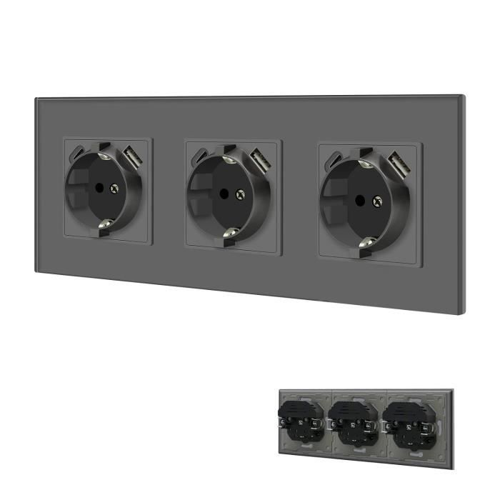 Prise Schuko Avec Usb-Type C 16 A Avec Borne Enfichable - Prise Murale ...