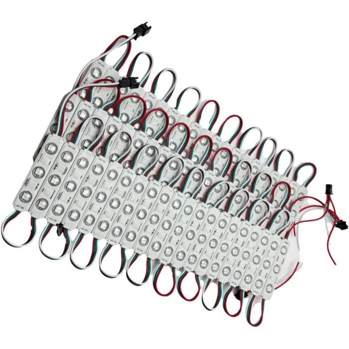 Led Module Rgb 5050 Ic 2811 12V Couleur Variable Rêve 60Pcs (20Pcs ...
