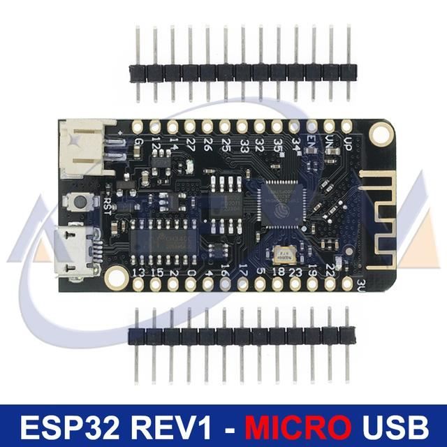 Circuits intégrés,ESP32 REV1 MICRO--1 Pièce Lolin32 Wifi Bluetooth Carte De Développement ...