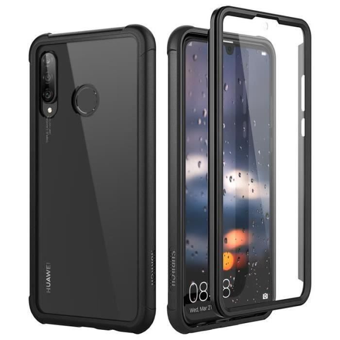 HF16108-Suritch Huawei P30 Lite Coque Rigide,PCTPU,360 protection totale,Avec film de protection ...