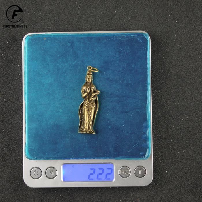 STATUETTE,2--Statue de bouddha Feng Shui en cuivre Guan Shi Yin, ornements de maison, Figurines ...
