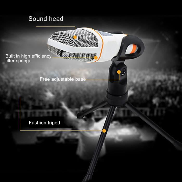 BEA micro de jeu PC Microphone de chant Microphone capacitif haute ...