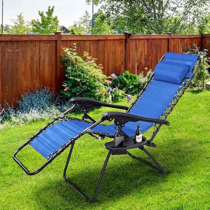 Chaise Longue Transat Jardin Plein Air, Transat de Plage Pliable, Bain ...