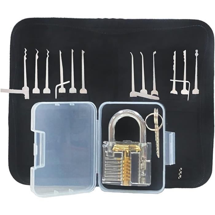 27 Piece Lock Picking Set With Zipper Bag, Lock Pick Gun And 6 Piece ...