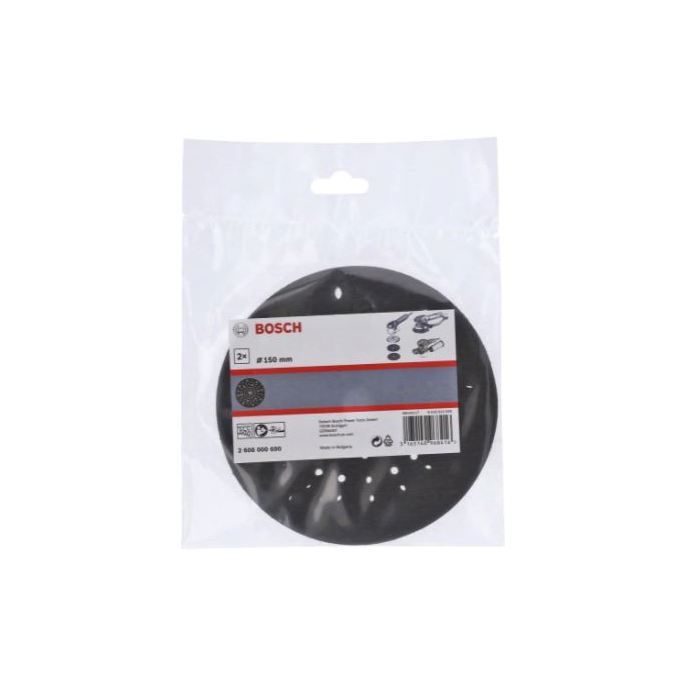 Patin abrasif pour ponceuses orbitales D150mm pack de 2 - BOSCH ...