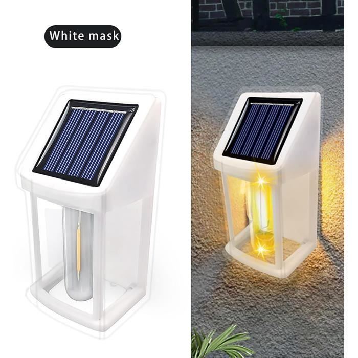 Appliques Murales Extérieures Solaires,Lanterne Murale Solaire Étanche Avec Capteur De Mouvement ...