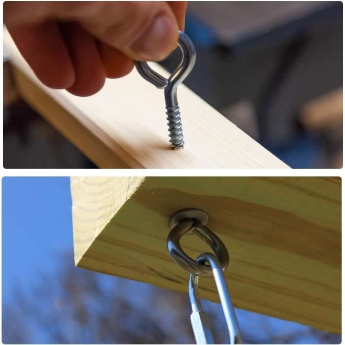 Crochet À Visser Plafond Piton À Visser Gond Vis Oeil Cheville Crochet ...