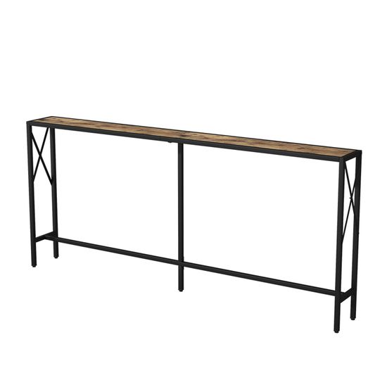 Table console Lima, 174x77cm, Chêne rustique, Noir, Vicco - Cdiscount Maison