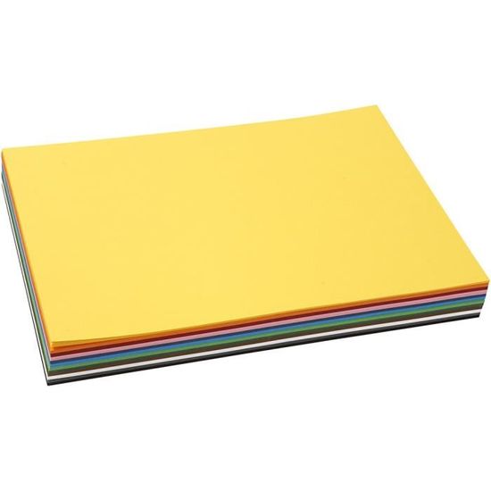 Colortime carton coloré 21 x 29,7 cm 120 pièces 180 g multicolore ...