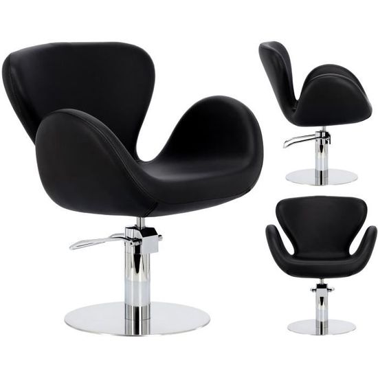 Chaise de coiffure Viva pivotante hydraulique pour barbier et salon de ...