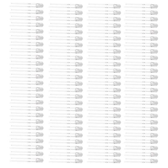GOTOTOP Diode LED 100 Pcs LED Diode 3mm 8 Couleurs LED Lumineuse ...