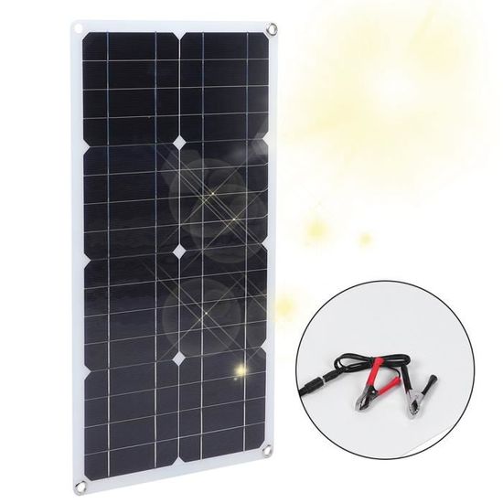 GOTOTOP Ensemble de contrôleur de panneau solaire Kit Charge de Panneau Solaire en Silicium ...