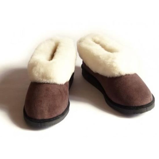 Chaussons en fourrées en peau de mouton Coffe Coffe - Cdiscount Chaussures