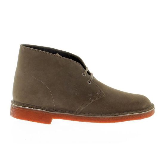 BOTTE CLARKS D B6M SGR en chamois gris rouge Homme Multicolor ...