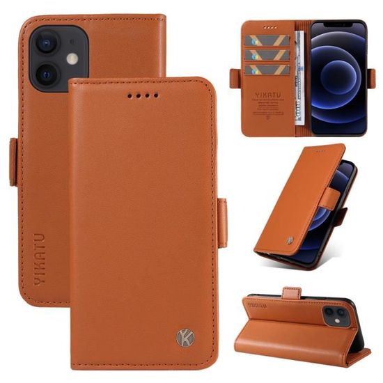 Étui Pour Apple iPhone 12-12 Pro 6.1"- Housse Cuir Téléphone Portable ...