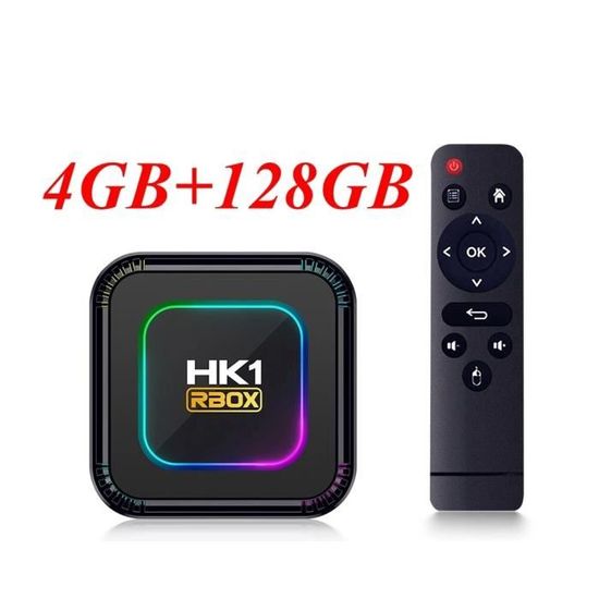Boîtier Smart TV - RNCYN - HK1 RBOX K8 - Android 13.0 - WiFi 6 - 4 Go RAM - 128 Go ROM ...