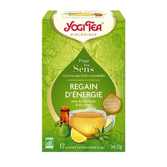 Infusion pour les sens Regain d'energie 20 sachets Yogi Tea BIO ...