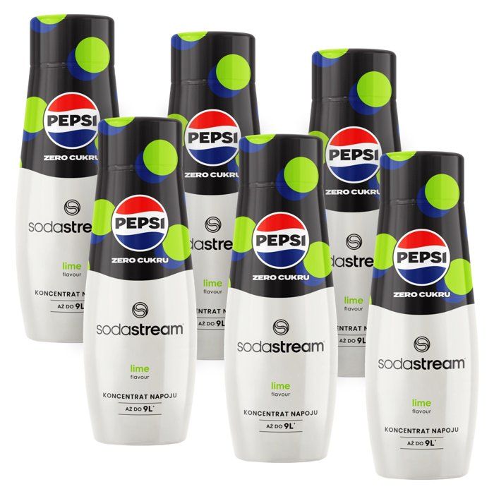 SODASTREAM Pepsi Max sirop aromatisé au citron vert set 6 x 440ml ...