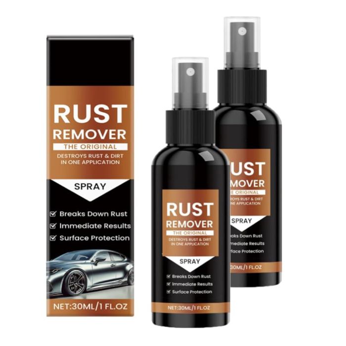Rust Remover Spray Metal Rust Remover Car Scratch Remover Multi-Surface ...