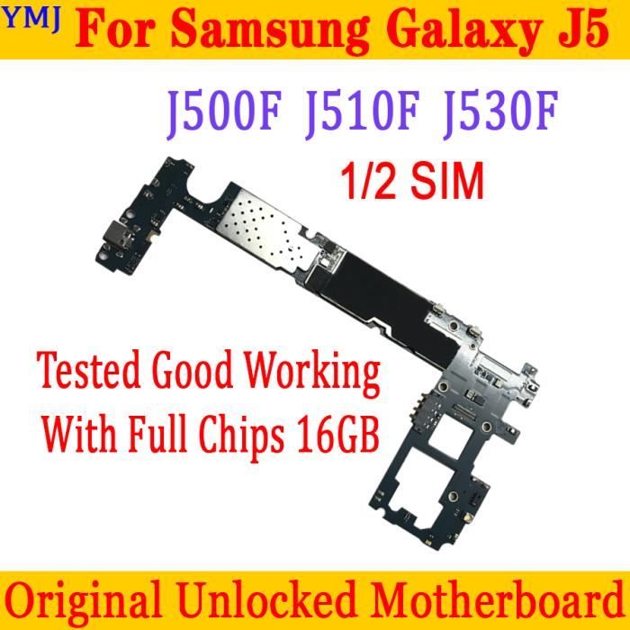 J510F 2SIM-Carte mère Android originale débloquée pour Samsung Galaxy ...