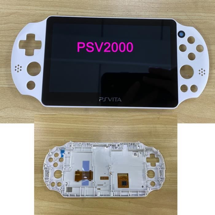 Cadre noir blanc - Écran LCD de Remplacement pour Console de Jeu PSV 2000, Original, PS Vita ...