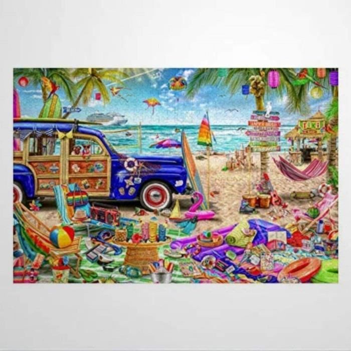 Diy Jeux De Puzzle Vacances À La Plage Casse-Tête Jeu Créatif Puzzle ...