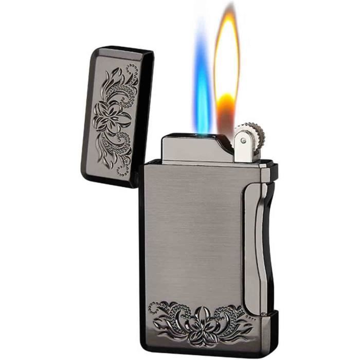 Allume-Flamme Commutable Soft-Jet Flame Butane Metal Coupe-Vent Allume ...