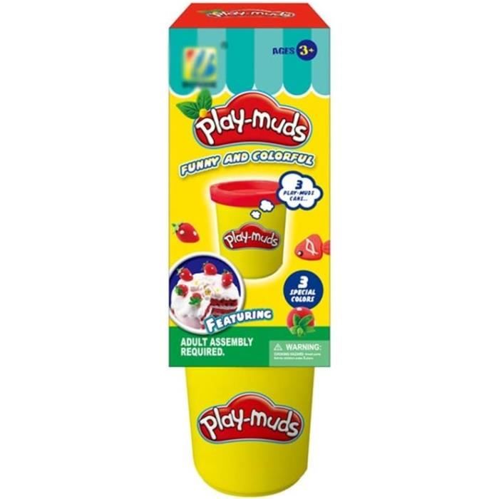 Chenzinan 3-Pack Ensemble de Couleurs Pâte à Modeler Jouet Ultra léger ...