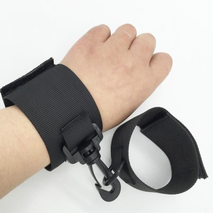 Ensemble de menottes à main en Nylon, menottes noires, jouets sexuels ...