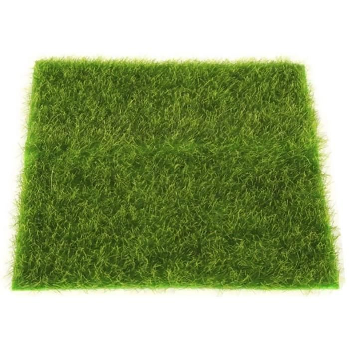 10 pièces Gazon Artificiel, Tapis de pelouse Artificielle pour Jardin ...