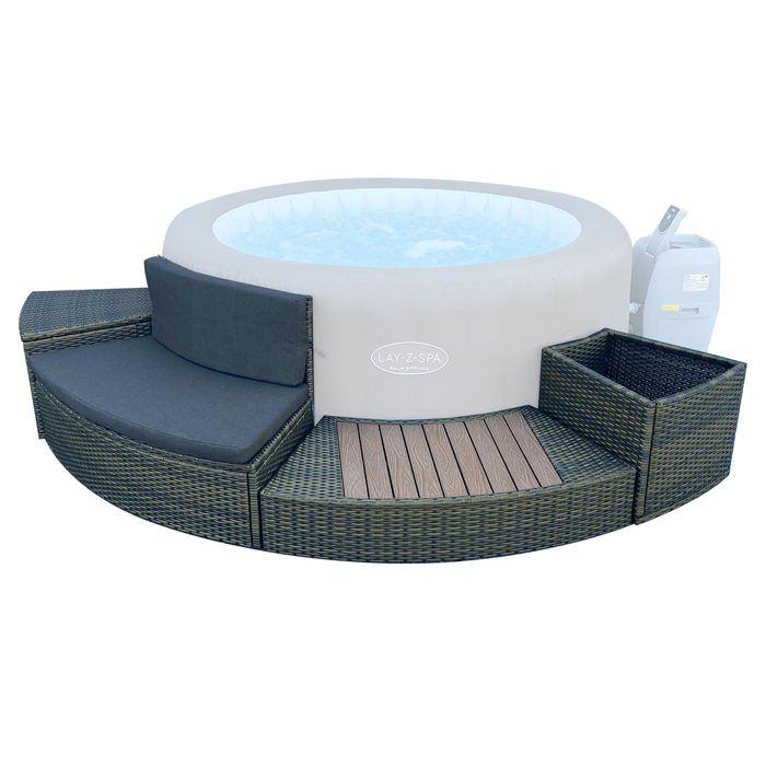Ensemble mobilier 4 modules pour spa gonflable Lay-Z-Spa rond 180 cm ...