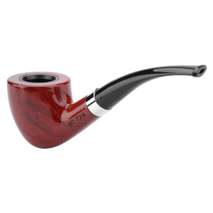 EJ.life Pipe à fumée en bois Pipe à fumer en bois Pipe à cigarette avec ...