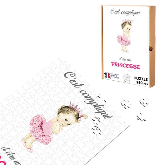 Puzzle Classique 280 pièces C'est Complique D'Etre Une Princesse Fille ...