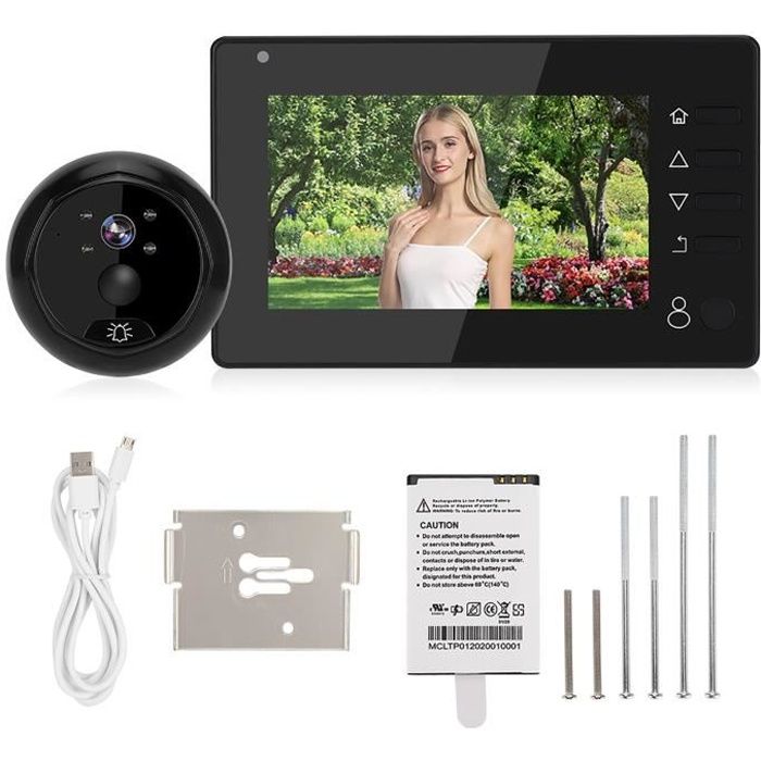 Visionneuse de judas de porte numérique, vision nocturne à 90 ...