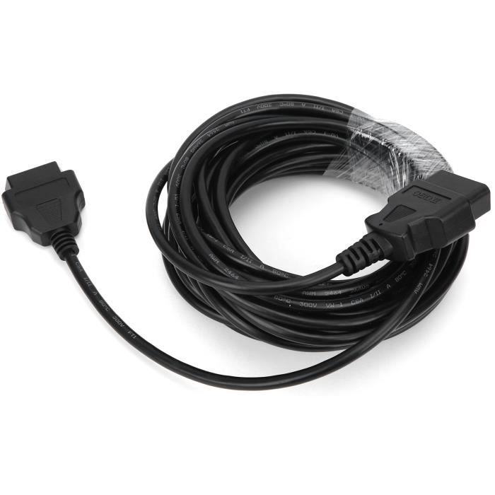 GOTOTOP Câble d'extension OBD2 Câble Adaptateur d'Extension OBDII 16Pin Mâle à Femelle ...