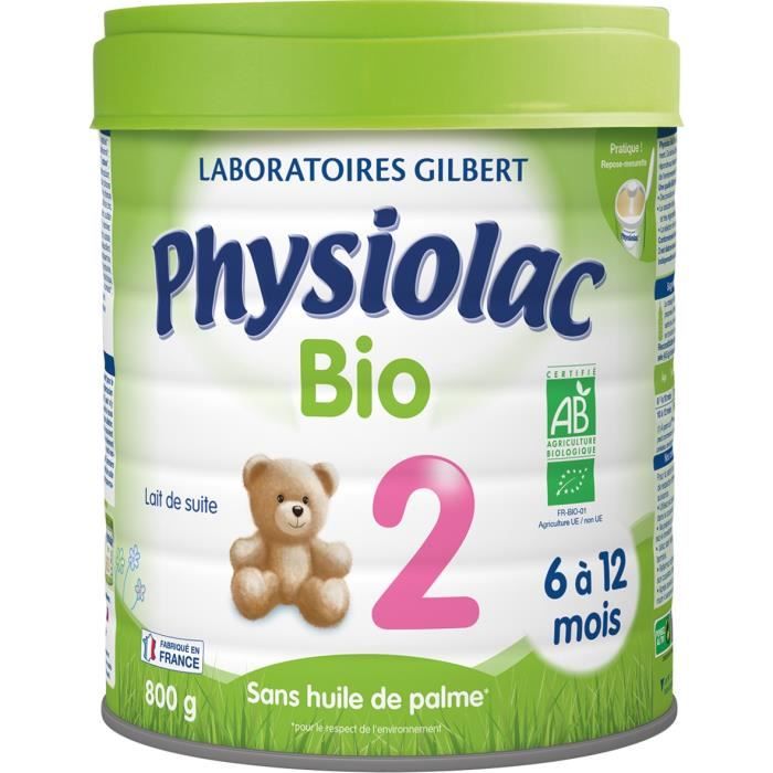 Physiolac Bio Lait 2ème Age 800g - Achat / Vente lait 2e âge Physiolac ...