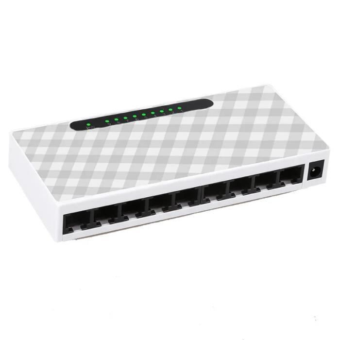 Commutateur Ethernet - RNCYN - 8 ports - 100mbps - Adaptateur - Contrôleur de réseau - Cdiscount ...